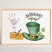 Clover Shamrock Handprint, St Patrick's Day Craft Art, St Patrick's Day ...