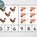Farm Count and Clip Cards 1-10, Montessori Activity, Summer Math ...