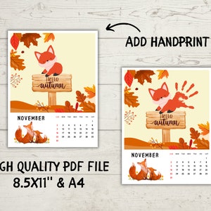 2025 Handprint/footprint Calendar, Handprint Craft, Footprint/handprint ...