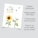 Sunflower Mothers Day Handprint Printable, You're My Sunshine Art Craft ...