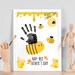 HAP-BEE Fathers Day Handprint Craft, Fathers Day Bee Handprint Art ...