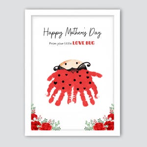 Lady Bug Happy Mothers Day Handprint, Happy Mothers Day From Your ...