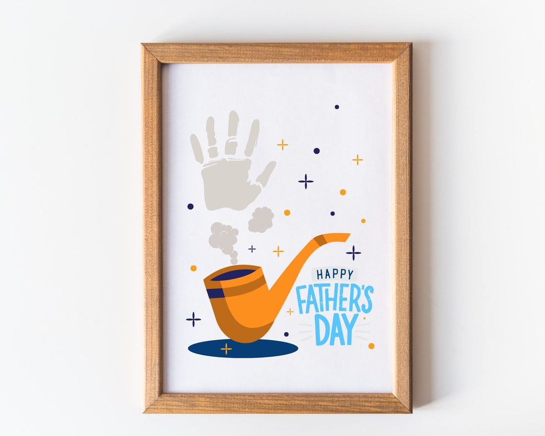 Father's Day Handprint Craft, Daddy Birthday, Happy Fathers Day ...