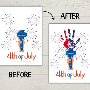 4th of July Collection of Handprint Craft, Handprint Bundle, Handprint ...