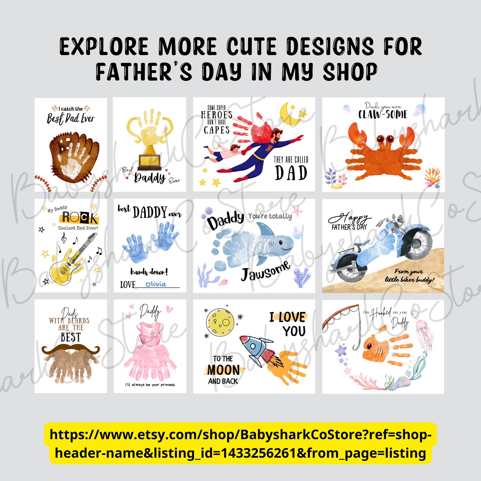 You're Great Dad Handprint Craft, Tiger Handprint, Happy Fathers Day ...