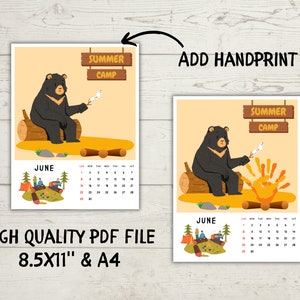 2025 Handprint/footprint Calendar, Handprint Craft, Footprint/handprint ...