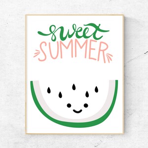 Sweet Summer Handprint Art, Summer Printable Craft for Kid, Summer ...