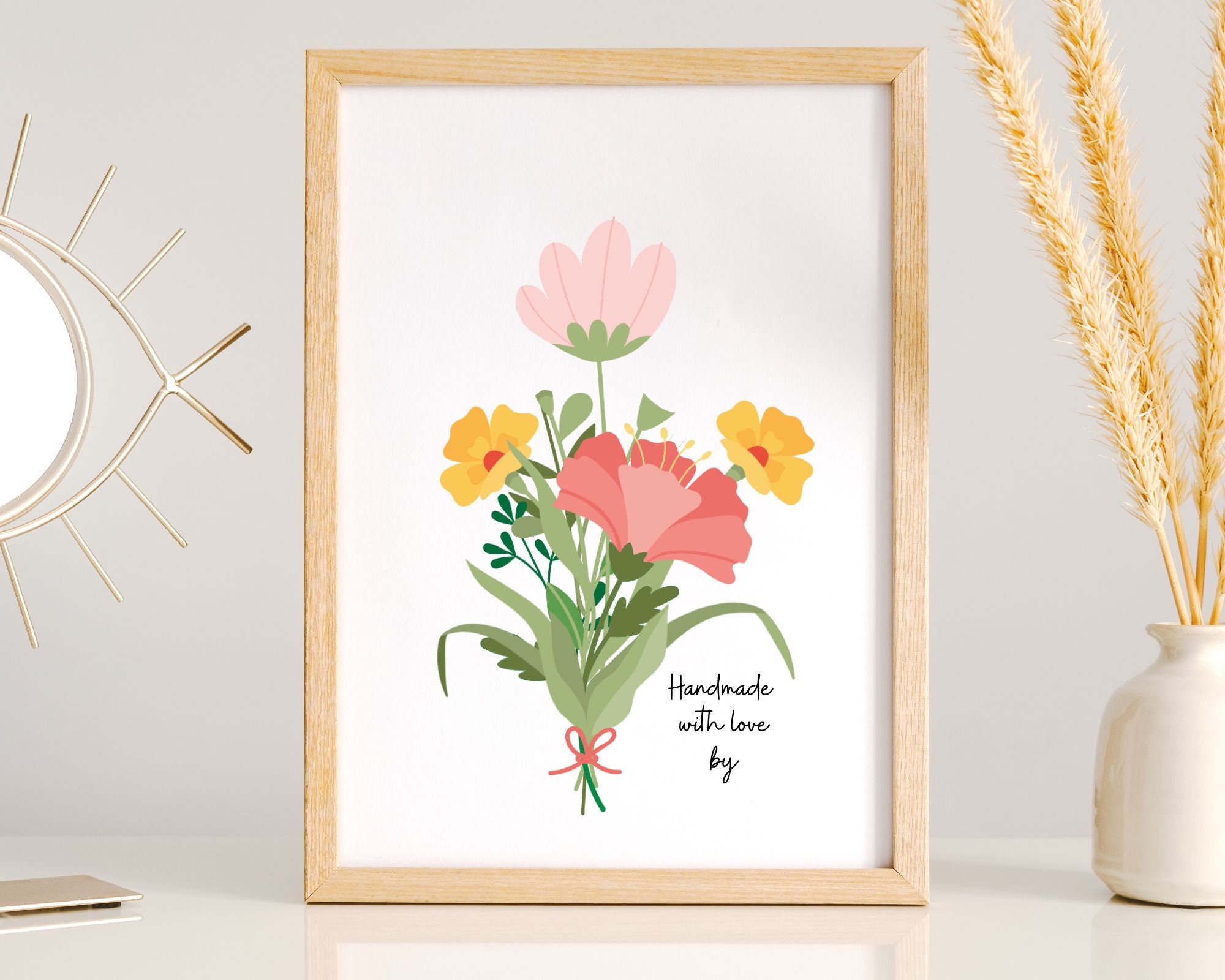 Flower Handprint, Mothers Day Baby Handprint Craft, Hand Art Craft, Mom ...