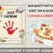 2025 Handprint/footprint Calendar, Handprint Craft, Footprint/handprint ...