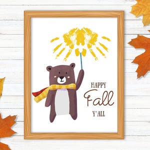 Fall Forest Animals Bundle, Fall Season, Handprint Craft, Autumn ...