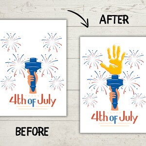 Celebrate 4th of July Bundle, 4th of July Activities, Handprint Bundle ...