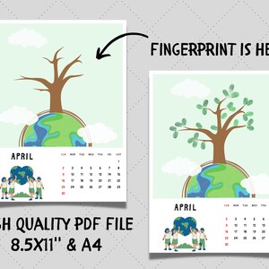 2023 Handprint/footprint Calendar, Handprint Craft, Footprint/handprint ...