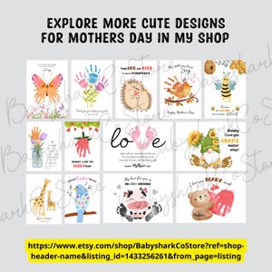 Sunflower Mothers Day Handprint Printable, You're My Sunshine Art Craft ...