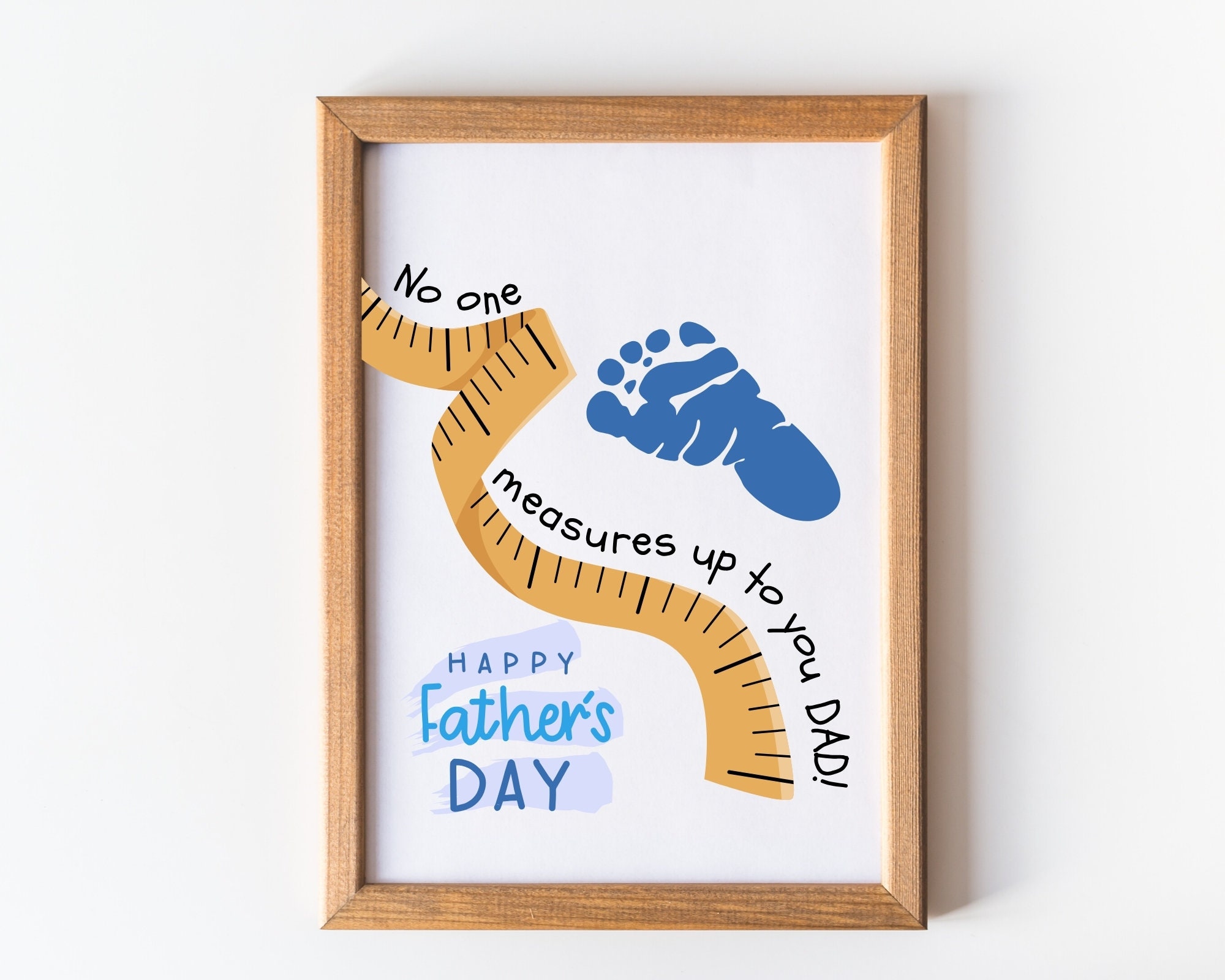 No One Measures up to You DAD, Father's Day Handprint Craft, Happy ...