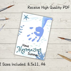 Have Mermazing Summer, Summer Printable Craft for Kid, Summer Activity ...