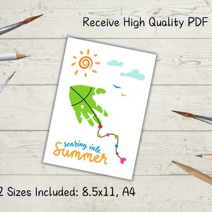 Soaring Into Summer, Summer Printable Craft for Kid, Summer Activity ...