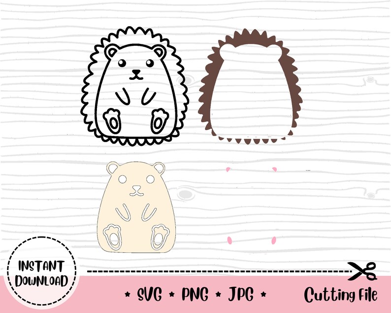 Hedgehog SVG, Cute Hedgehog SVG, Cut File Baby, Kawaii Animal SVG ...