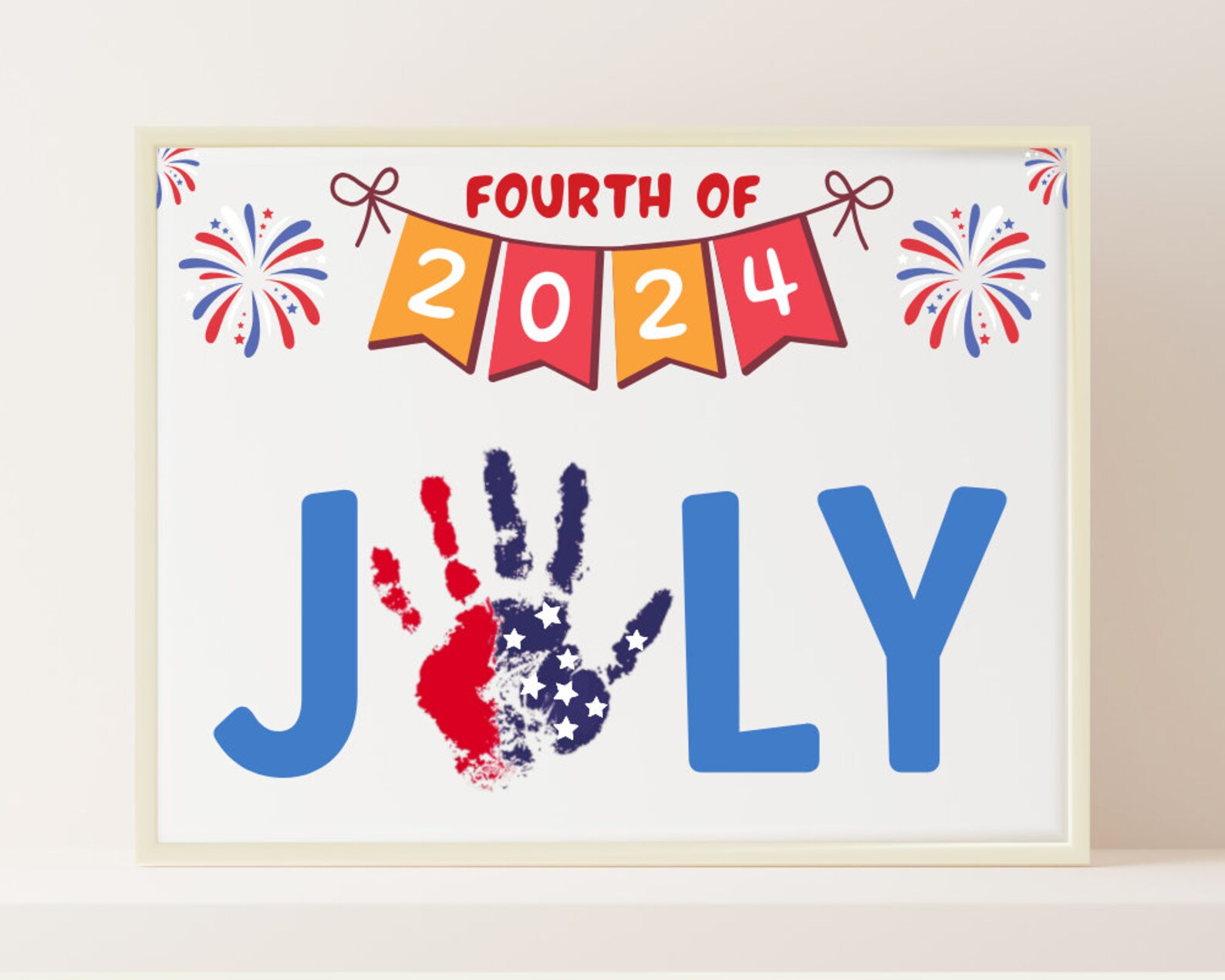 Fourth of July Handprint, Flag Poem, 4th of July Independence Day ...