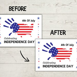 Independence Day Handprint Craft, 4th of July Activities, Handprint ...