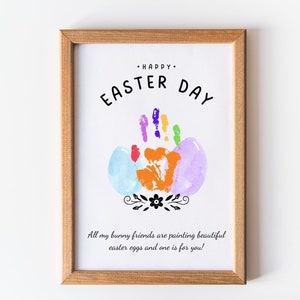 Easter Handprint Art Craft, Easter Egg Handprint, Easter Handprint Art ...