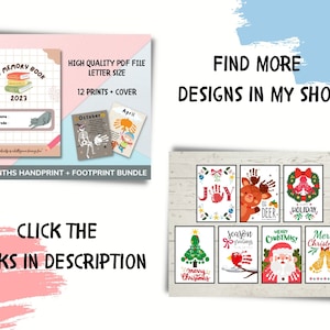 2023 Handprint/footprint Bundle, 2023 Mega Handprint/footprint Calendar ...