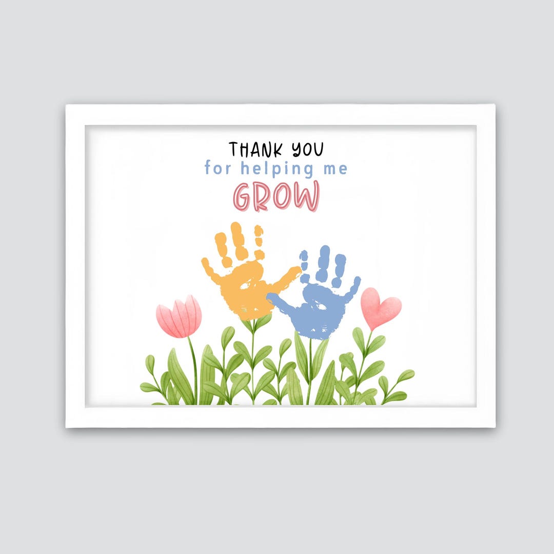 Flower Garden Handprint, Handprint Mothers Day Craft, Mommy Craft ...