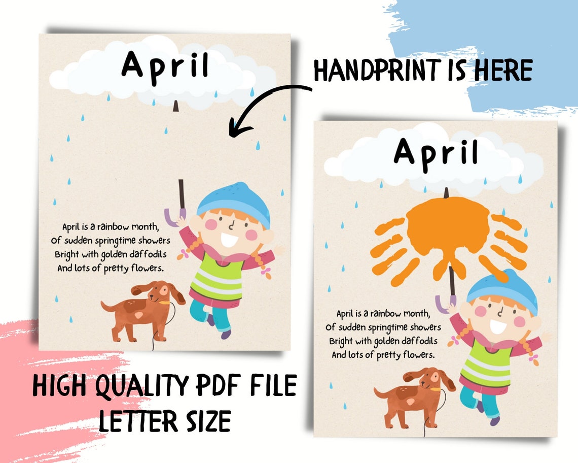 Memory Handprint/footprint Book With Poems - Etsy