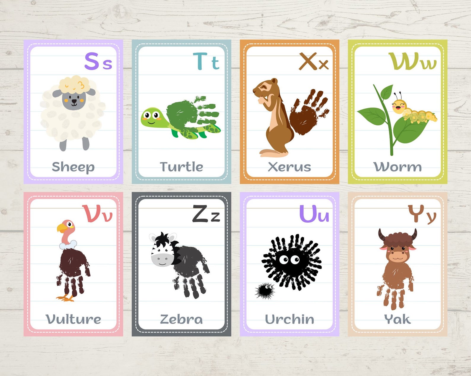 Alphabet Craft, Alphabet Recognition, Preschool Activity, DIY Handprint ...