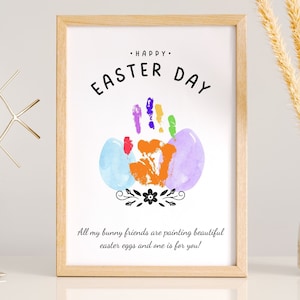 Easter Handprint Art Craft, Easter Egg Handprint, Easter Handprint Art ...