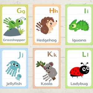 Alphabet Craft, Alphabet Recognition, Preschool Activity, DIY Handprint ...