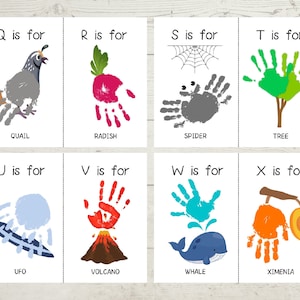 Alphabet Craft, Alphabet Recognition, Preschool Activity, DIY Handprint ...