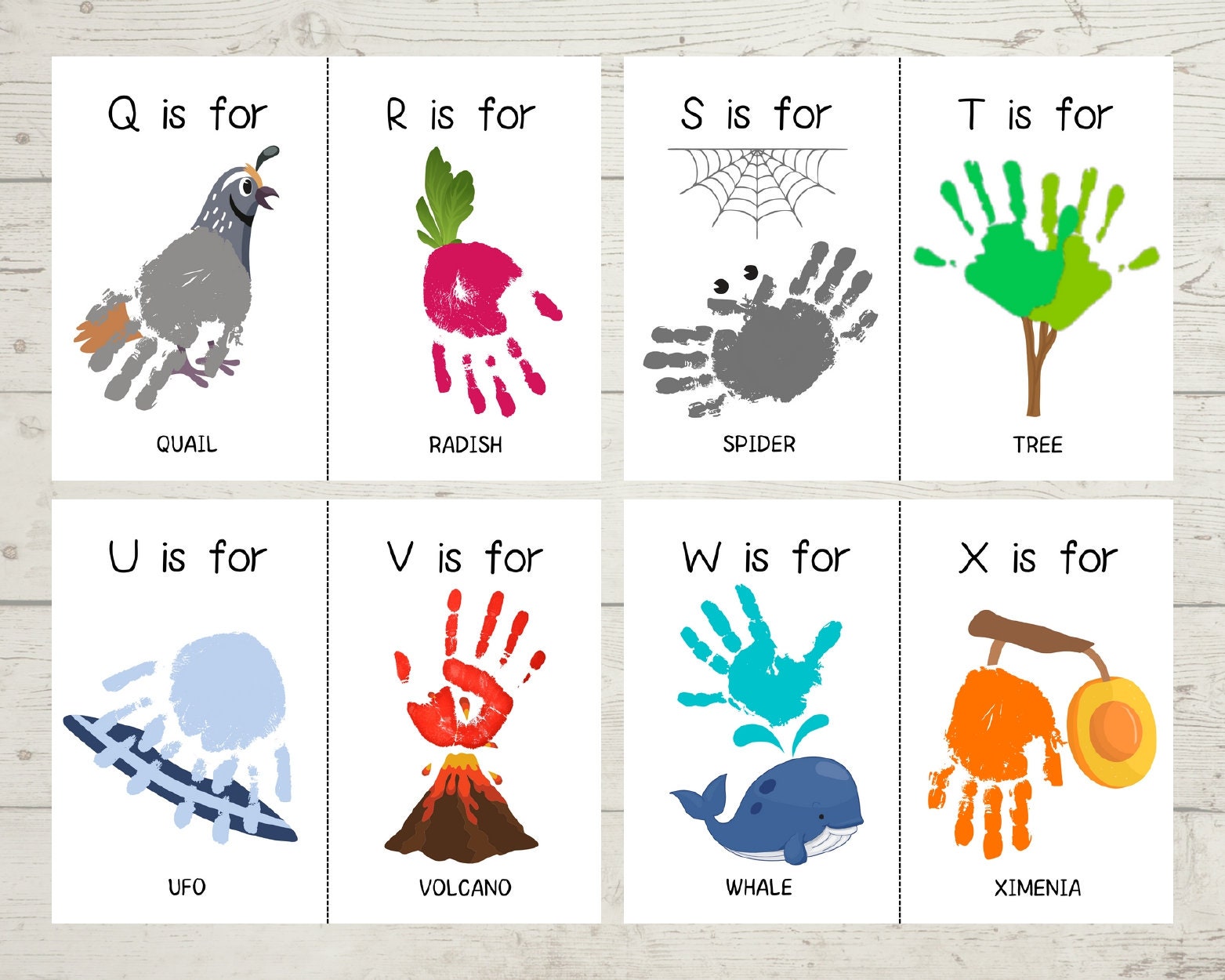 Alphabet Craft, Alphabet Recognition, Preschool Activity, DIY Handprint ...