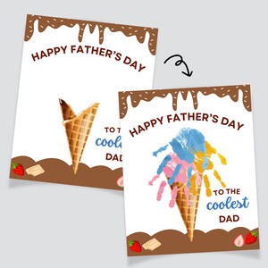 Happy Father’s Day to the Coolest Dad Handprint Craft, Fathers Day ...
