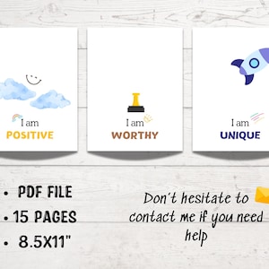 15 Affirmation and Motivational Handprint Craft Bundle, Handprint Art ...