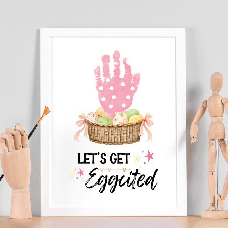 Let's Get Egg-cited Easter Handprint Craft, Bunny Easter Handprint ...