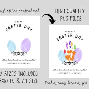Easter Handprint Art Craft, Easter Egg Handprint, Easter Handprint Art ...