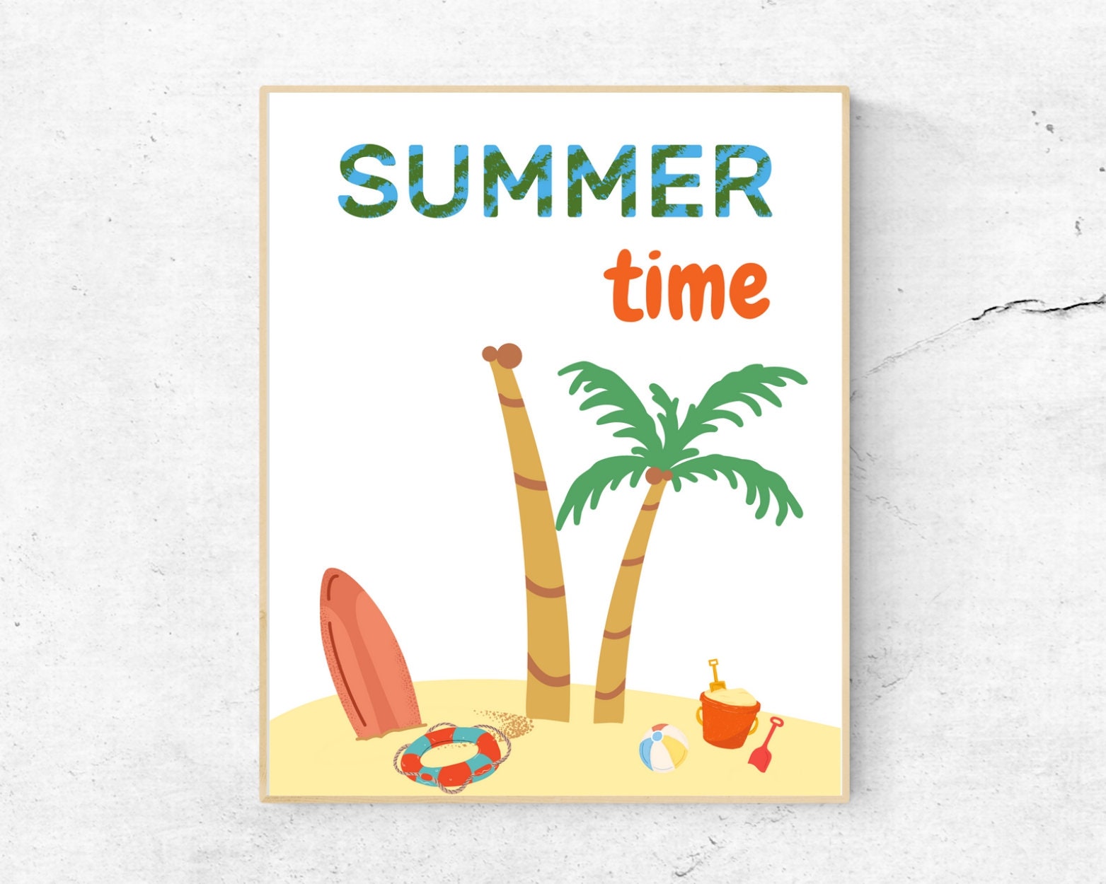 Happy Summertime, Summer Printable Craft for Kid, Summer Activity ...