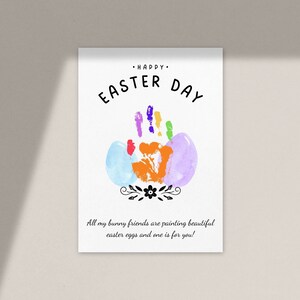 Easter Handprint Art Craft, Easter Egg Handprint, Easter Handprint Art ...
