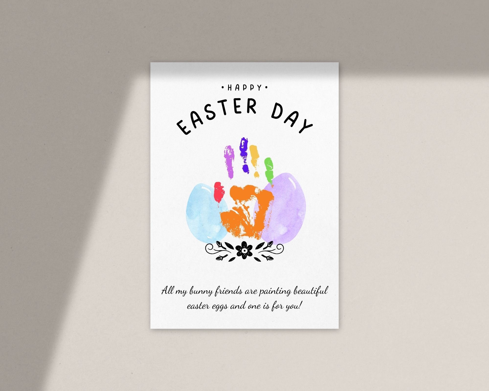 Easter Handprint Art Craft, Easter Egg Handprint, Easter Handprint Art ...