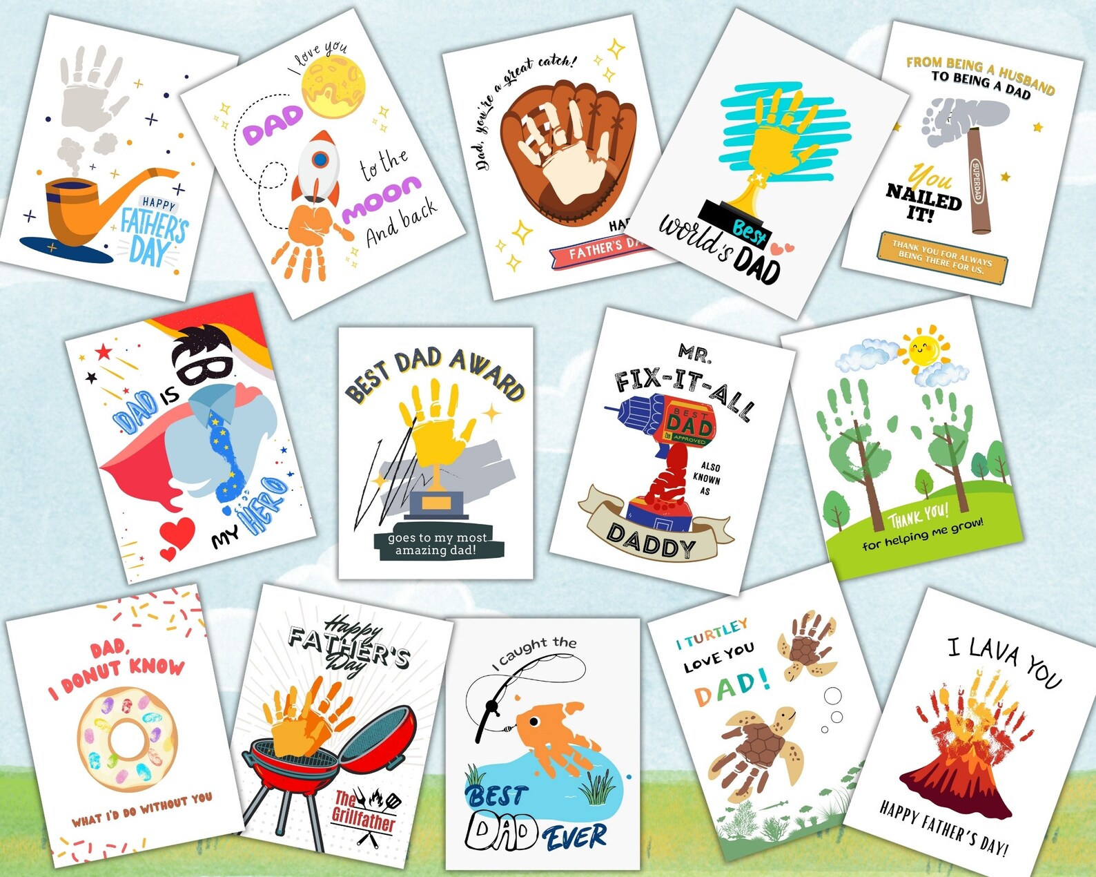 You Are the Sunshine of My Life, Father's Day Handprint Craft, Happy ...