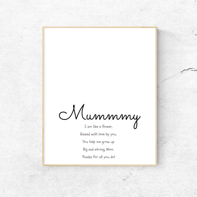 Mummy Handprint Poem Baby Handprint Craft Hand Art Craft - Etsy