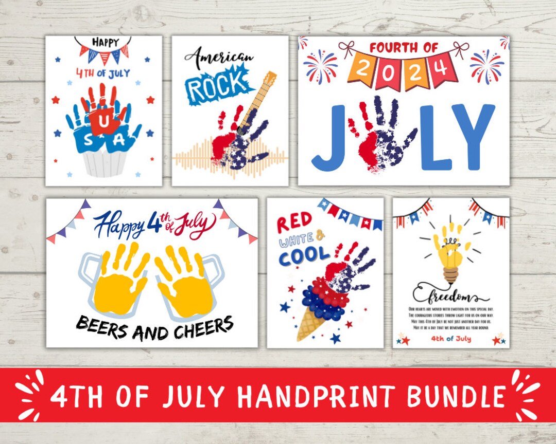 Independence Day Bundle, 4th of July Activities, Handprint Bundle ...