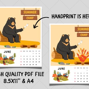2023 Handprint/footprint Calendar, Handprint Craft, Footprint/handprint ...