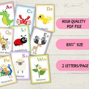 Alphabet Craft, Alphabet Recognition, Preschool Activity, DIY Handprint ...