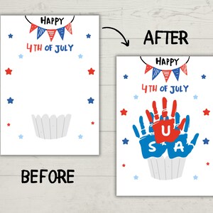 4th of July Collection of Handprint Craft, Handprint Bundle, Handprint ...