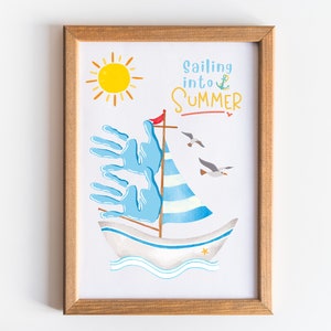 Sailing Into Summer, Summer Printable Craft for Kid, Summer Activity ...