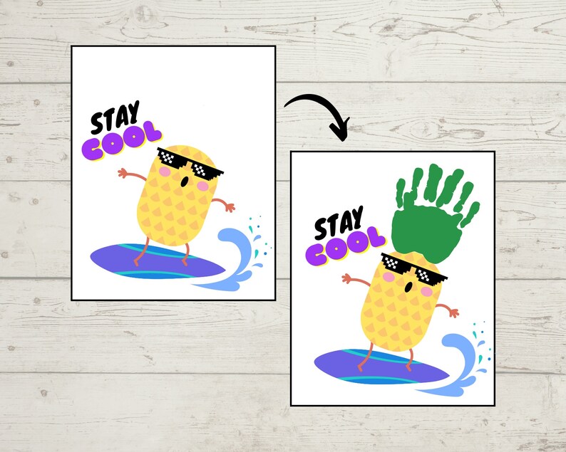 Summer Handprint Footprint Craft Bundle Summer Camp Activity - Etsy