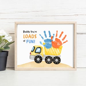 Daddy You're Loads of Fun Handprint Craft, Happy Fathers Day Handprint ...