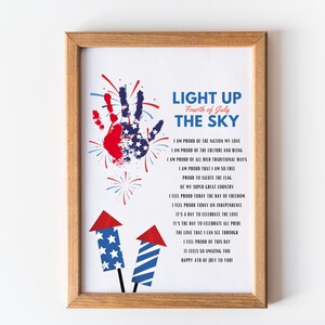 Light up the Sky 4th of July, Flag Poem, 4th of July Independence Day ...