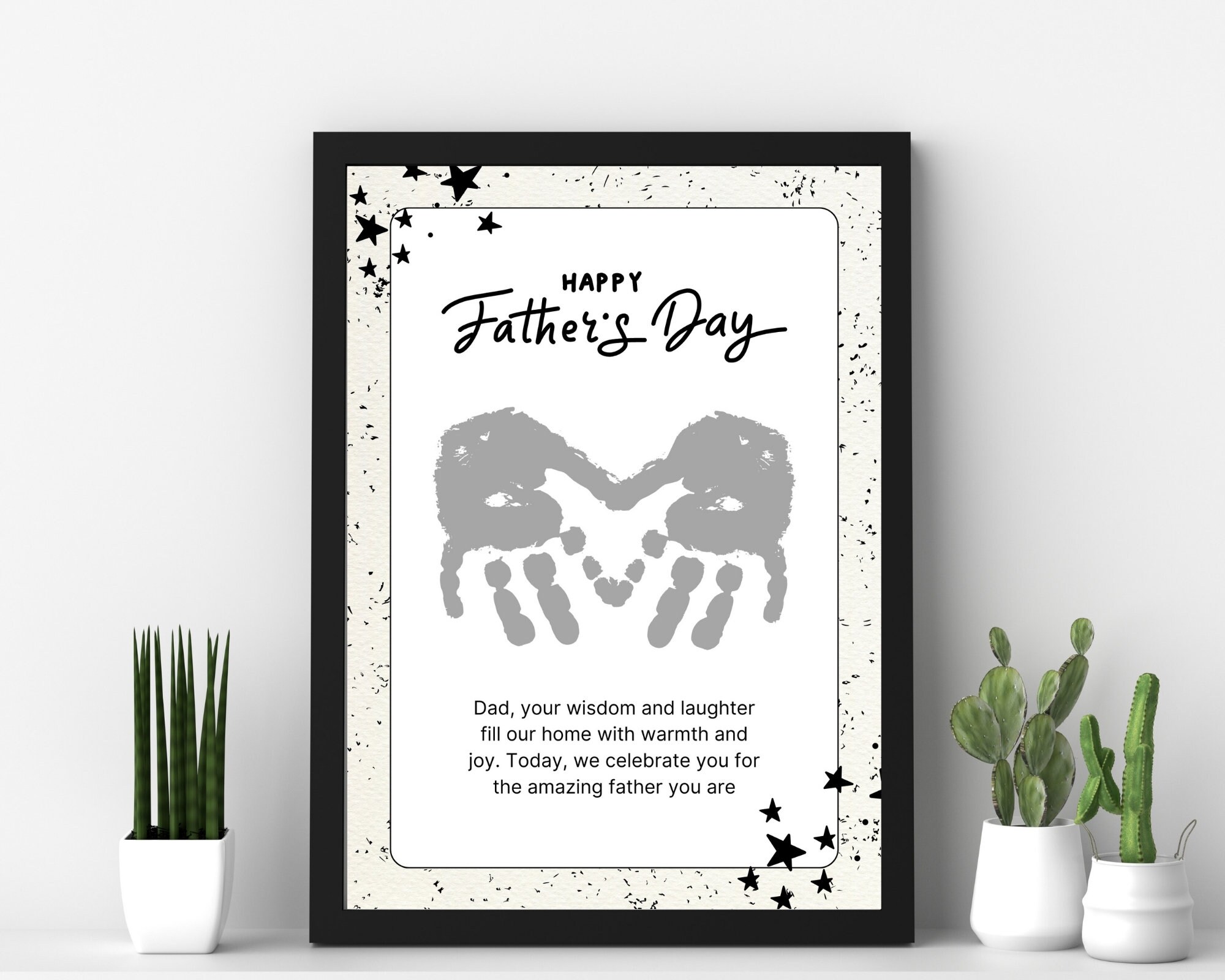Happy Fathers Day Handprint Craft, Father's Day Handprint Craft, Daddy ...